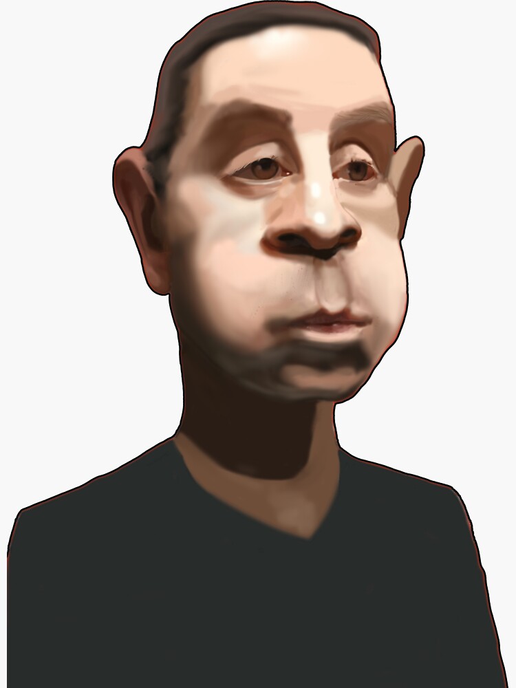 "Jose funny Man with puffy cheeks" Sticker by maratconstant | Redbubble