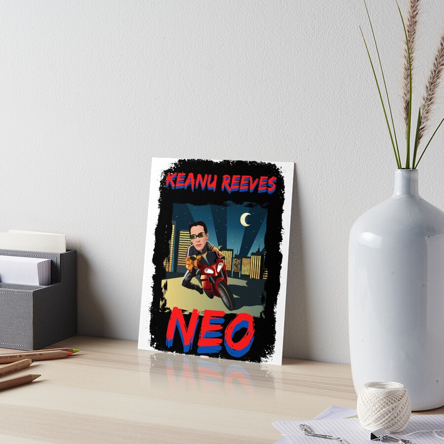 "Keanu Reeves" Art Board Print by DrawingAndText | Redbubble