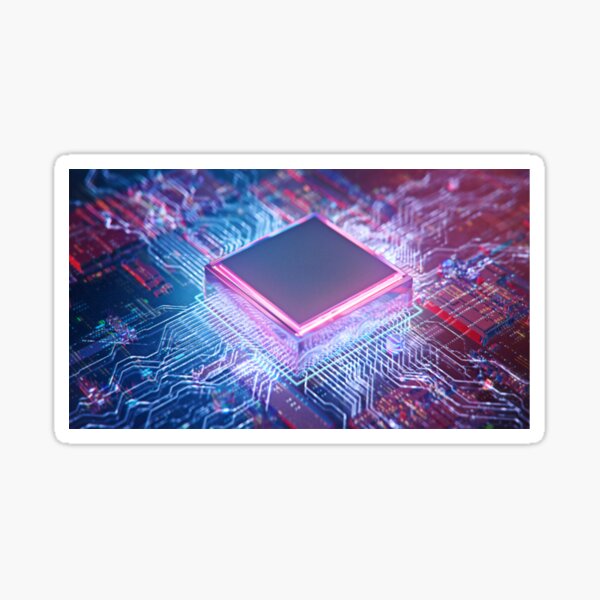 "Electronic Platine Futuristic Style" Sticker for Sale by NewLevelClo ...