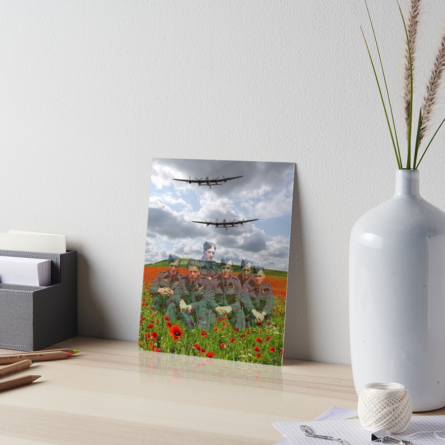 "A Tribute To The Dambusters 617 Squadron Crews 1943" Art Board Print ...