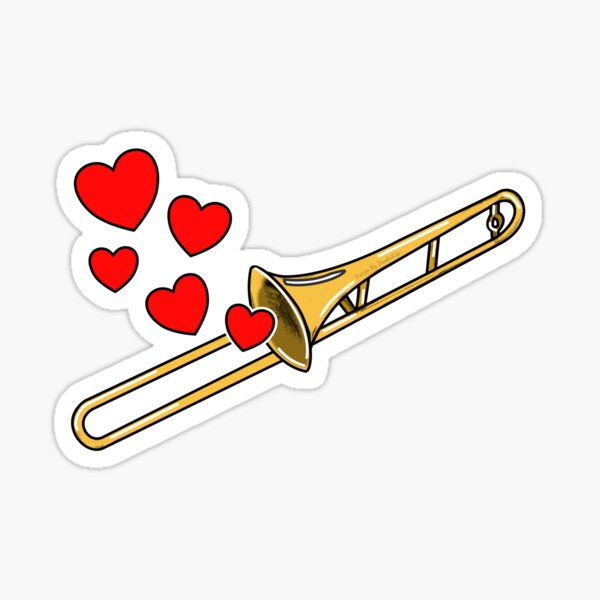 "Valentines Day Trombone Player Trombonist Anniversary Wedding Musician ...
