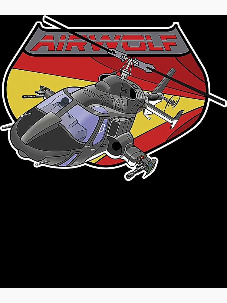 "Airwolf" Art Print for Sale by imandeeban | Redbubble