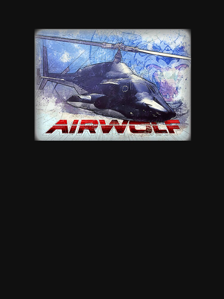 "Airwolf" T-shirt for Sale by imandeeban | Redbubble | airwolf t-shirts ...