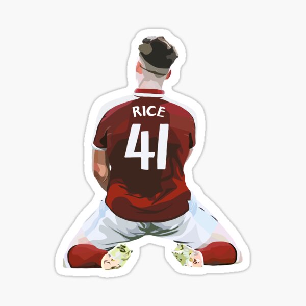 "Declan Rice" Sticker for Sale by Webbed Toe Design's | Redbubble