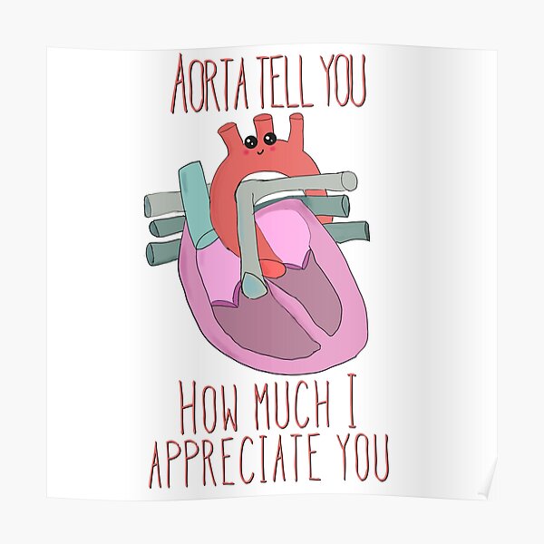 "Aorta tell you how much I appreciate you " Poster for Sale by Tamm-art ...