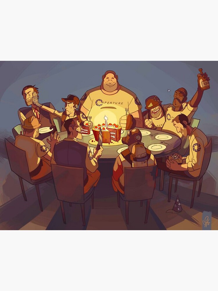 "Team Fortress 2 Dinner " Sticker for Sale by Vintage-Travler | Redbubble