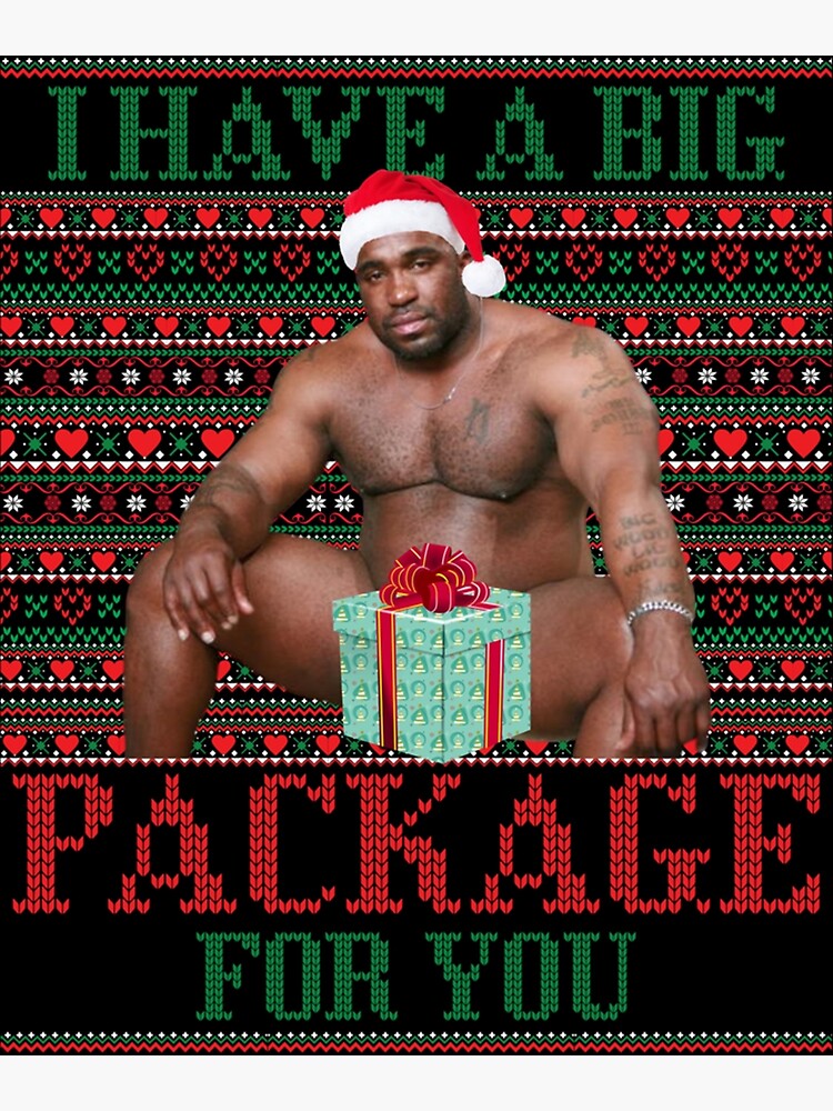 "Barry Wood Meme Big Package Christmas Sweater " Metal Print for Sale by AmyStores | Redbubble