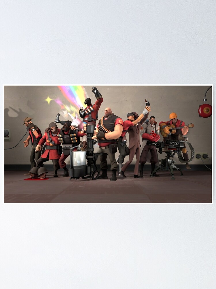 "Team Fortress 2 Rainbow " Poster for Sale by Vintage-Travler | Redbubble