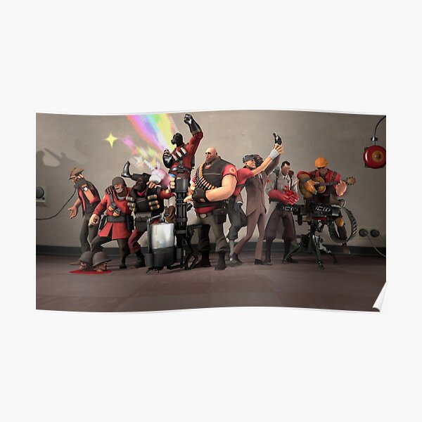 "Team Fortress 2 Rainbow " Poster for Sale by Vintage-Travler | Redbubble