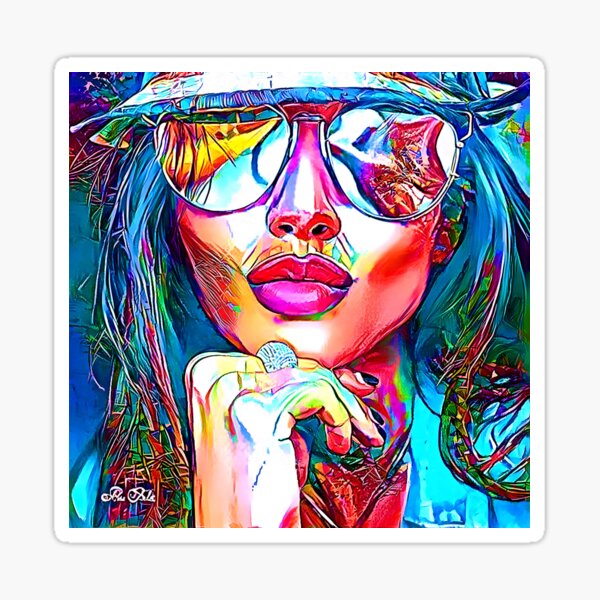 "beautiful woman art,female face" Sticker for Sale by Artrendshop ...