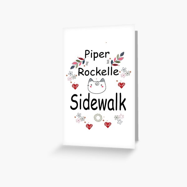 " Piper Rockelle Merch Piper Rockelle Sidewalk#HDB" Greeting Card for ...