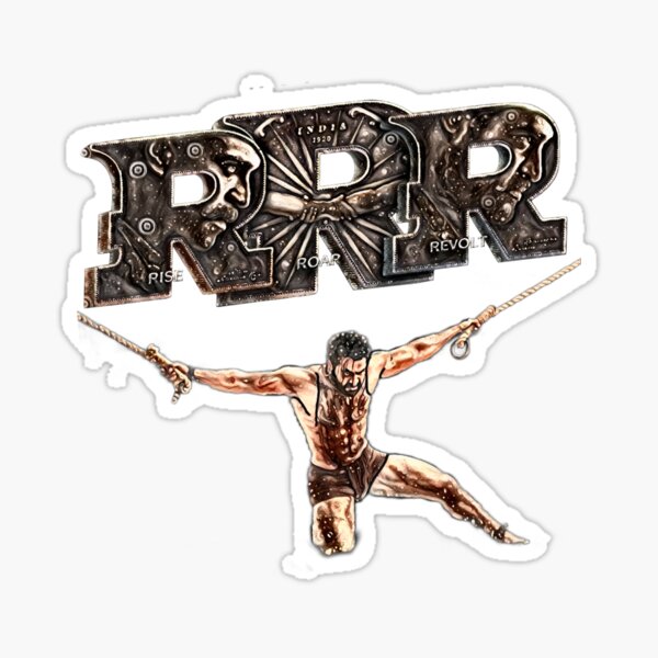 "rrr movie design X nt rama rao" Sticker for Sale by MImoulidaran ...