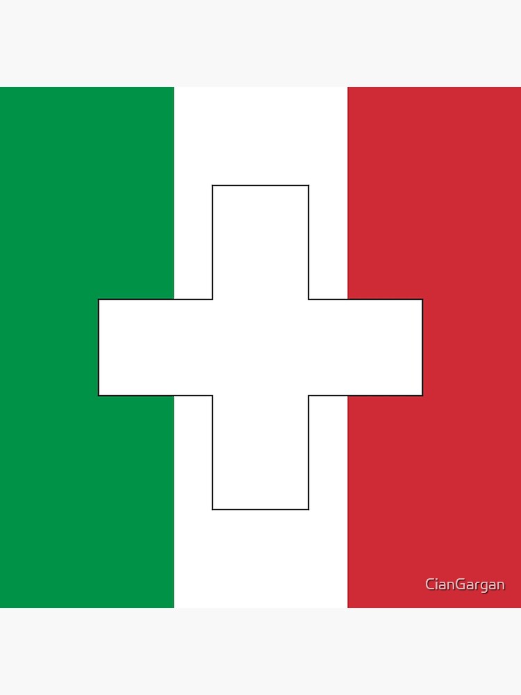 "Swiss Italian Flag" Poster for Sale by CianGargan | Redbubble