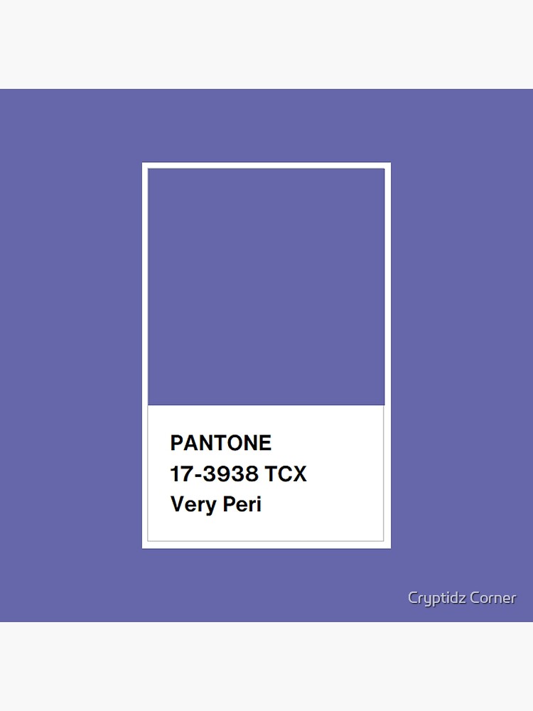 "Pantone Colour 17-3938 TCX Very Peri (Colour of the Year 2022 ...
