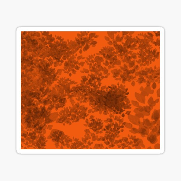 "Dark Orange Color Abstract" Sticker for Sale by UmiMirai | Redbubble