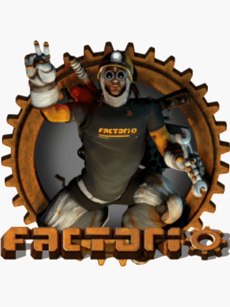 "Factorio Fashion " Sticker for Sale by Dominic-Shop | Redbubble