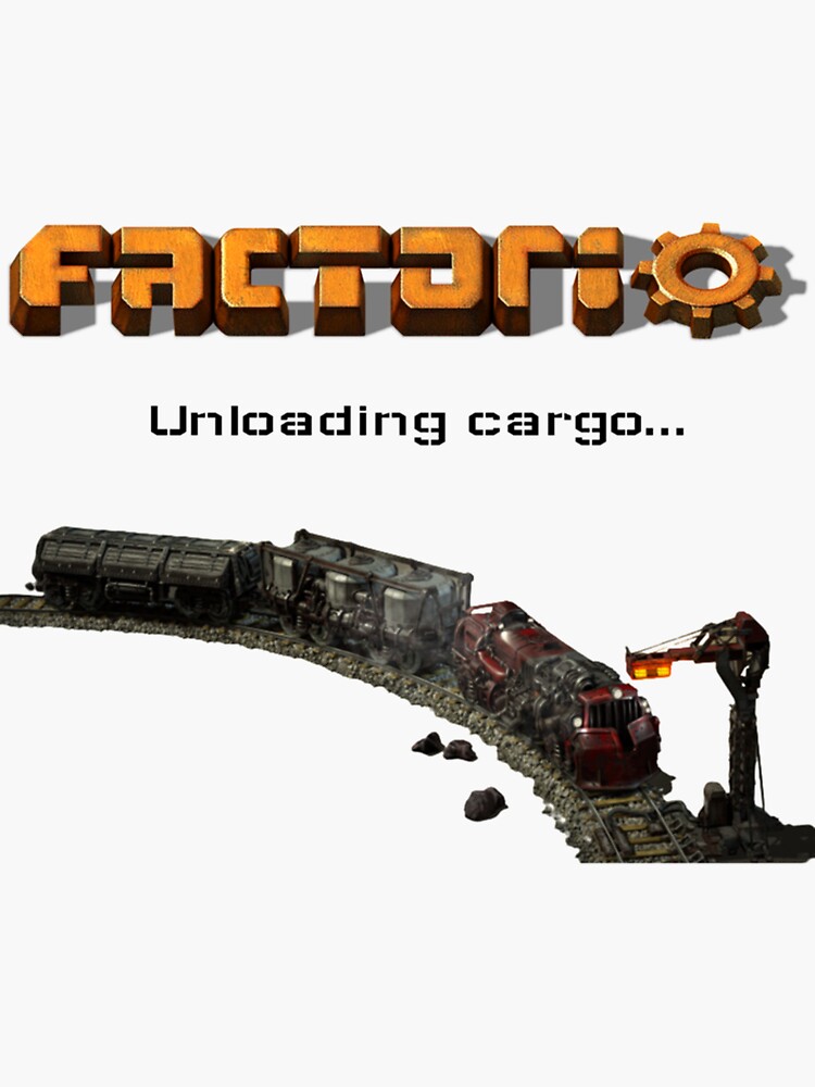 "Factorio Unloading Cargo " Sticker for Sale by Dominic-Shop | Redbubble