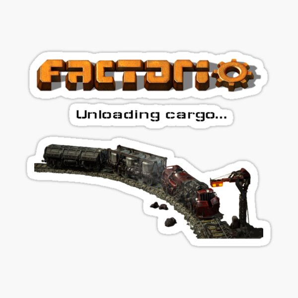 "Factorio Unloading Cargo " Sticker by Dominic-Shop | Redbubble