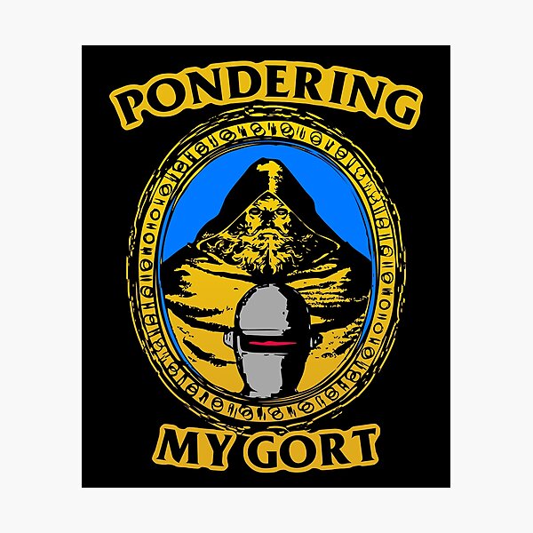 "Pondering My Orb Gort Robot Meme" Photographic Print for Sale by ...