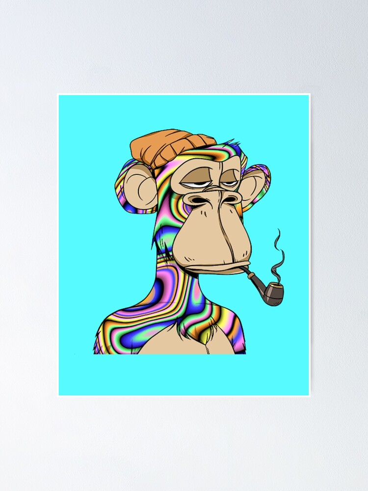 Wall Hangings Home & Living Digital NFT Monkey Profile Art Digital Art ...