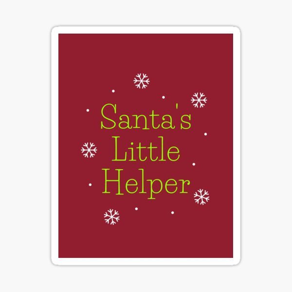 "Santa’s helper" Sticker for Sale by Afaret | Redbubble