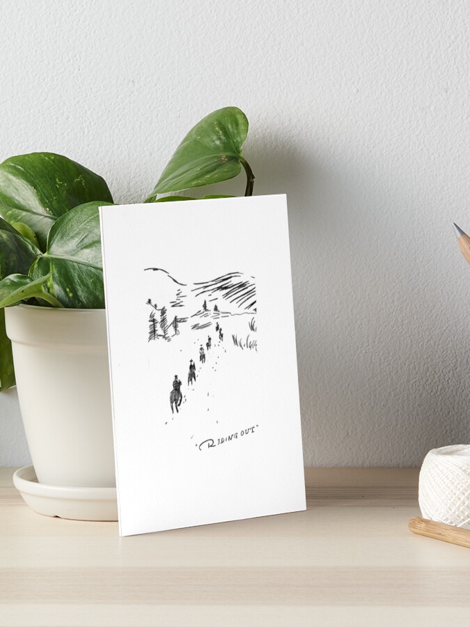 "Riding Out (lineless) " Art Board Print for Sale by hfirling | Redbubble