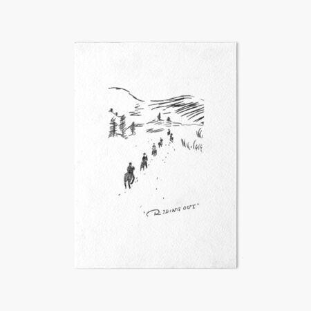 "Riding Out (lineless) " Art Board Print for Sale by hfirling | Redbubble