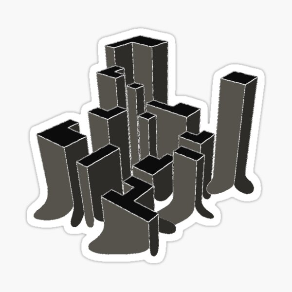 "Exai 3D" Sticker for Sale by slowrotation | Redbubble