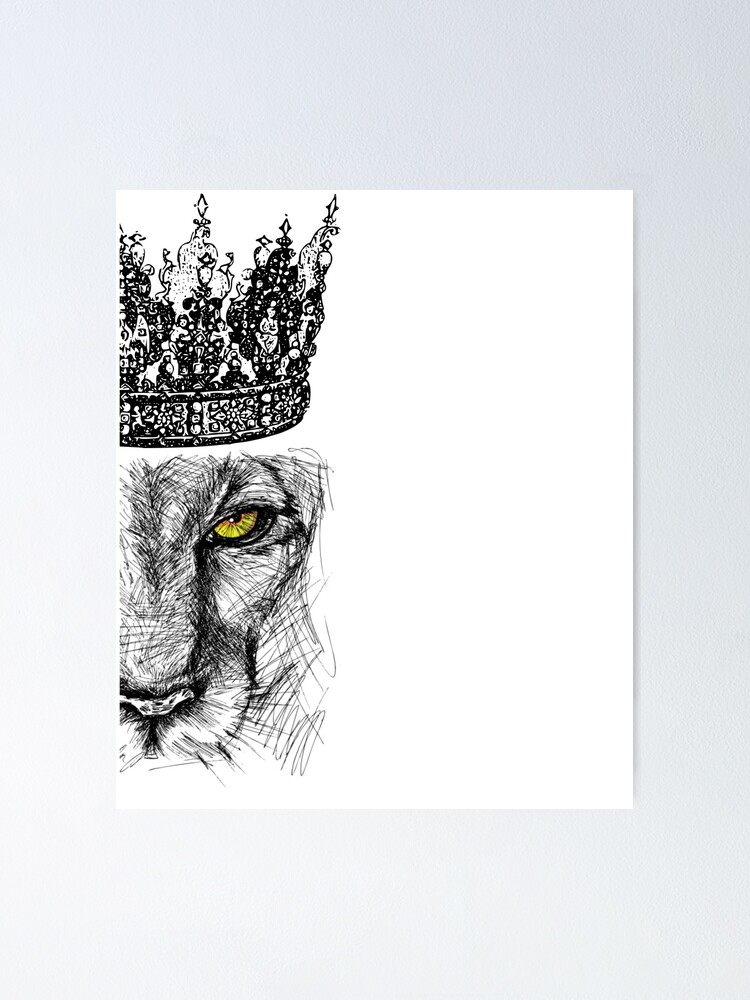 Póster «El león es el rey de la jungla y el rey de los animales.» de ...