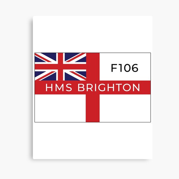 "HMS Brighton On British White Ensign - F106 - British Navy Type 12M ...