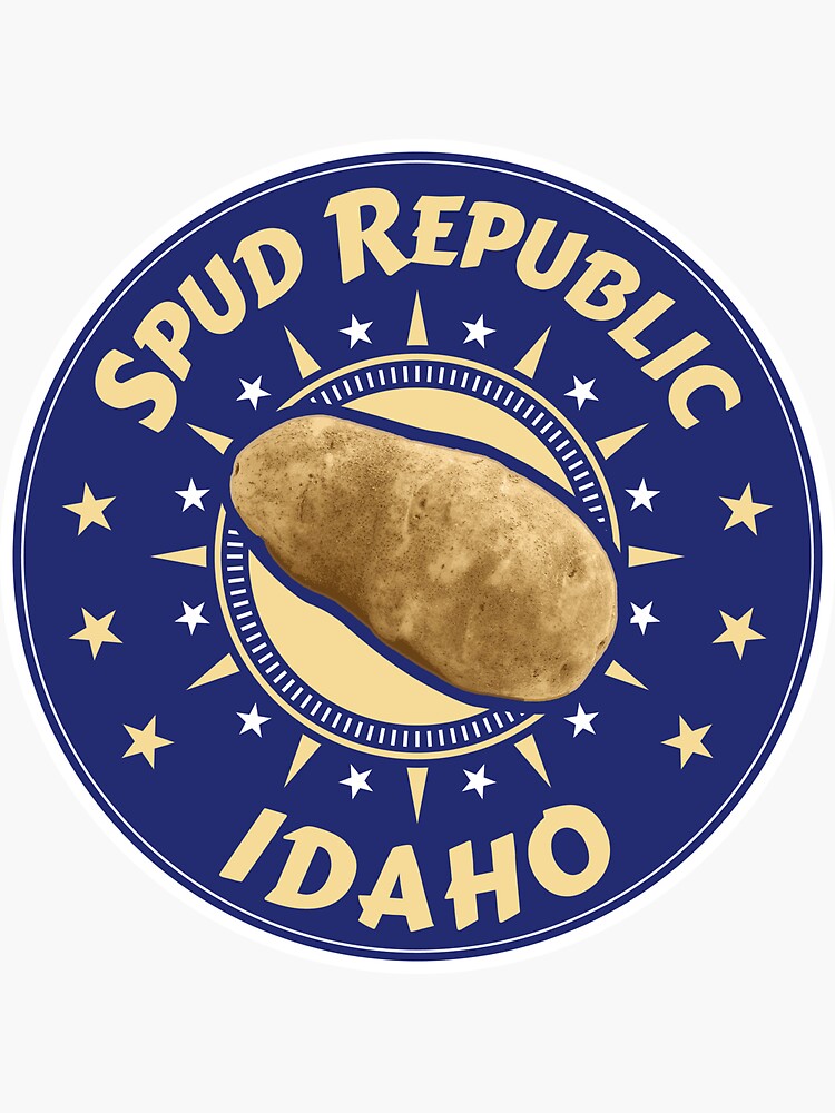 "Spud Republic Boise Idaho" Sticker by twHistory | Redbubble