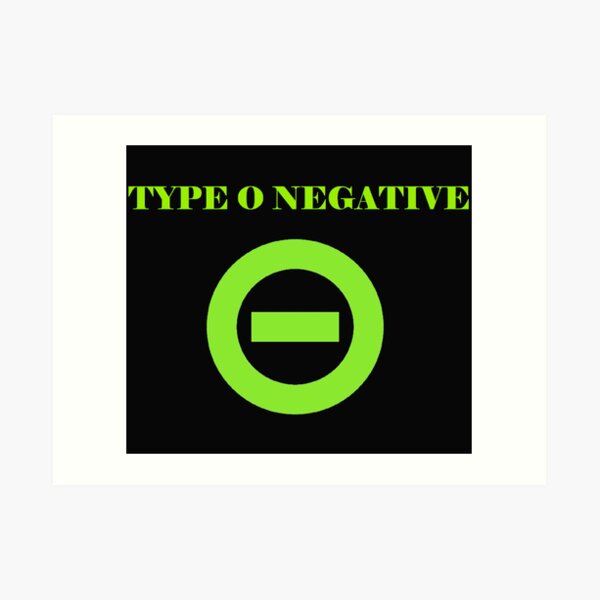 "Type O Negative Logo " Art Print for Sale by KawaiiBakemono | Redbubble