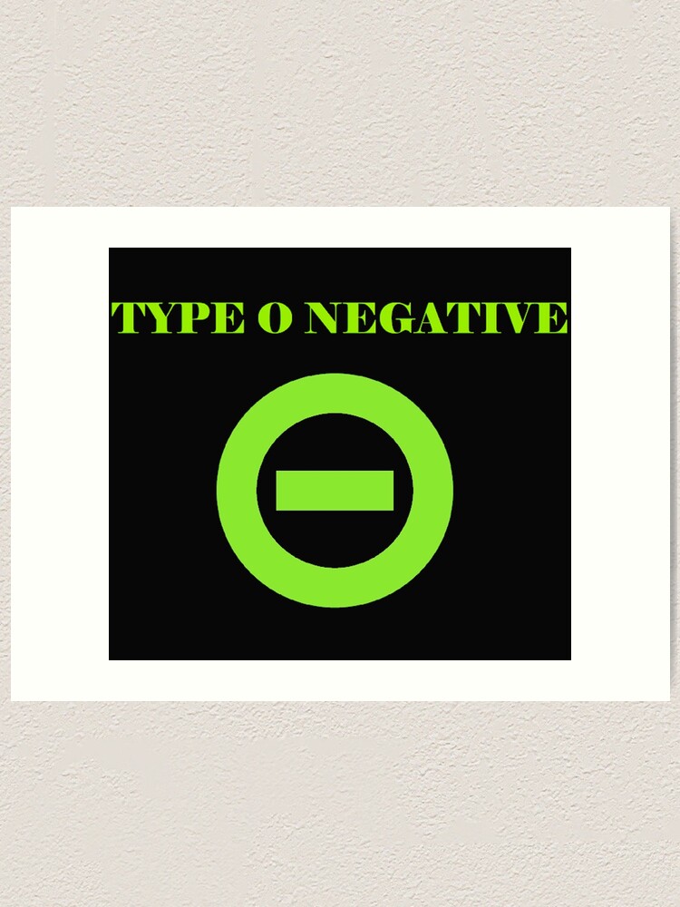 "Type O Negative Logo " Art Print for Sale by KawaiiBakemono | Redbubble