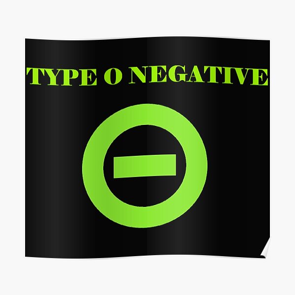 "Type O Negative Logo " Poster for Sale by KawaiiBakemono | Redbubble