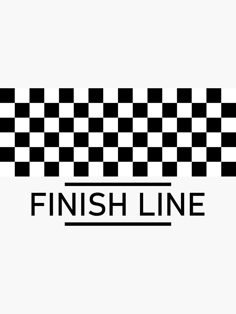 "Finish Line" Sticker for Sale by SkyNotLimited | Redbubble