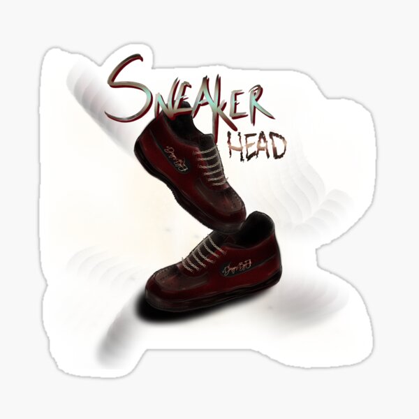 "IDBE Sneaker Head" Sticker for Sale by idesignsbyelle | Redbubble