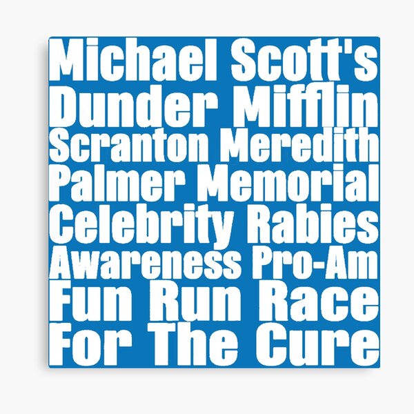 "Michael Scott's Dunder Mifflin Scranton Meredith Palmer Memorial ...