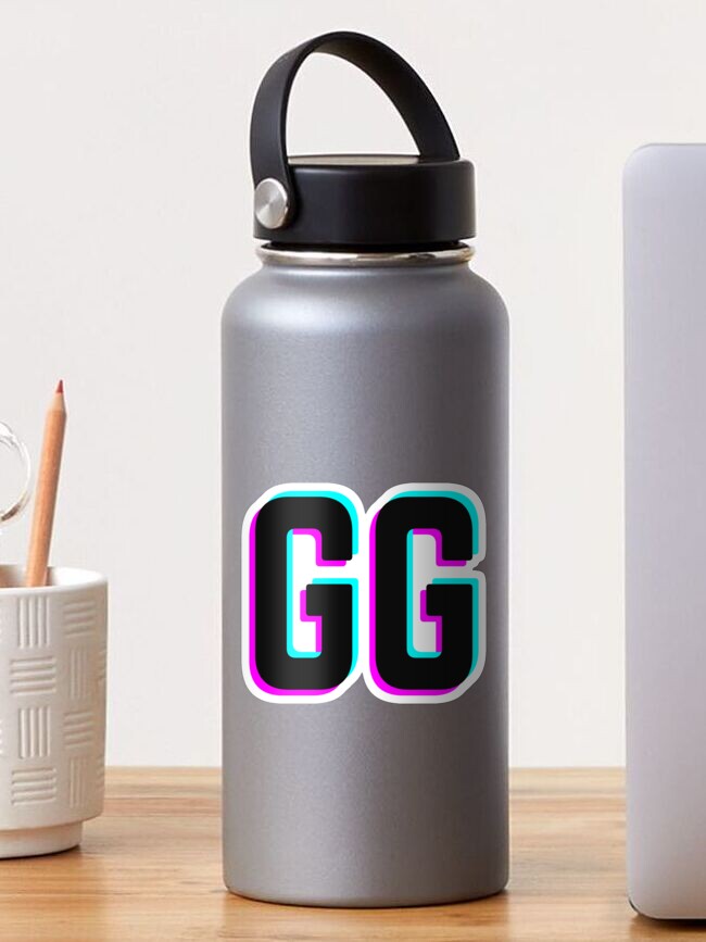 "GG" Sticker for Sale by JustOtherStuff | Redbubble