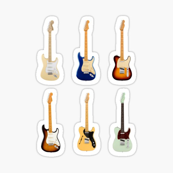"A Fender guitar design" Sticker for Sale by Digital360World | Redbubble