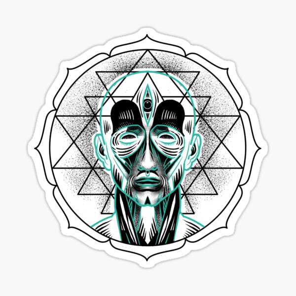 "Face emblem" Sticker by NoRacks | Redbubble