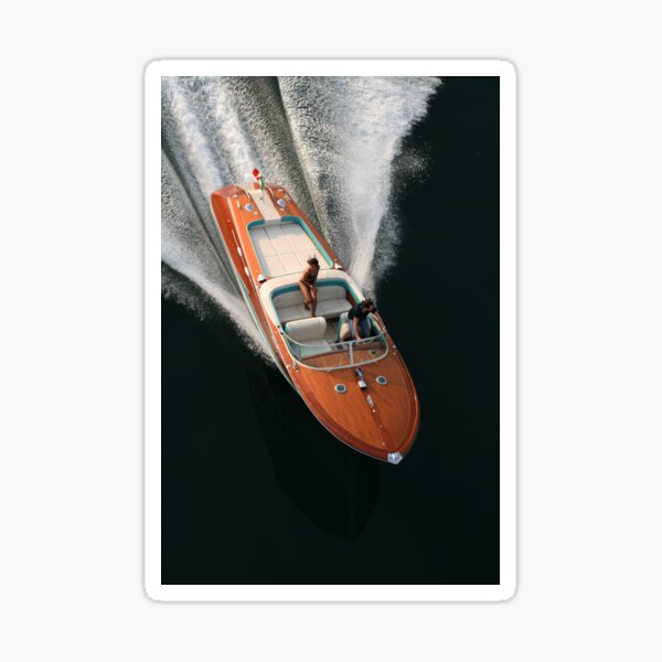 "Riva Aquarama Special mahogany speedboat" Sticker for Sale by sanzan ...
