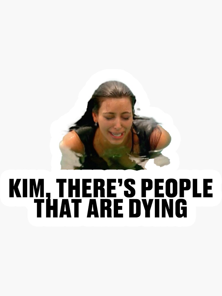 "Kim Kardashian Funny Meme" Sticker for Sale by emilyriley01 | Redbubble