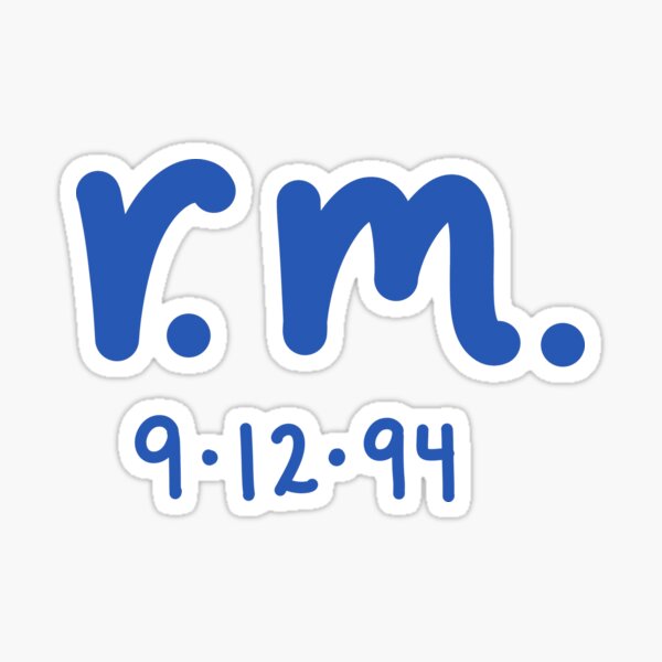 "RM (BTS) Fan Art Sticker" Sticker for Sale by ebug200 | Redbubble