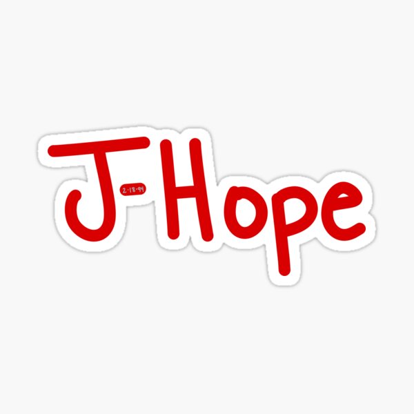 "J Hope (BTS) Fan Art Sticker" Sticker by ebug200 | Redbubble