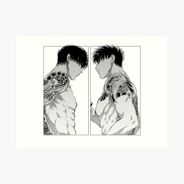"Shouma x Kirishima" Art Print by OnlyForWeebs | Redbubble