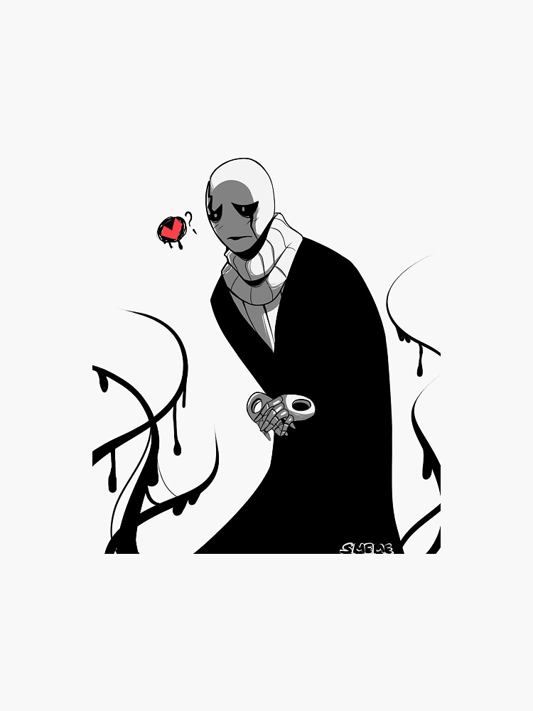 "WD Gaster Sticker" Sticker for Sale by lourdescordova | Redbubble