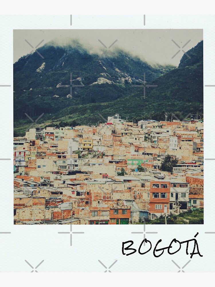"Bogota Vintage Film White Frame Souvenir" Sticker for Sale by ...