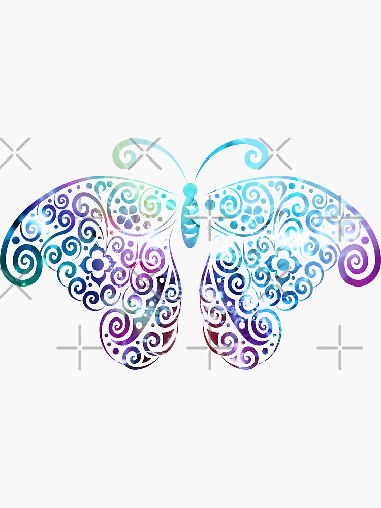 "Magic purple butterfly" Sticker for Sale by RafaelLima7 | Redbubble