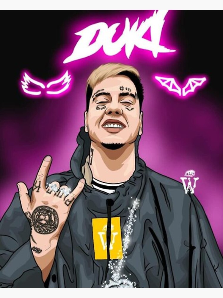 "Duki" Sticker for Sale by Vuelpsart | Redbubble