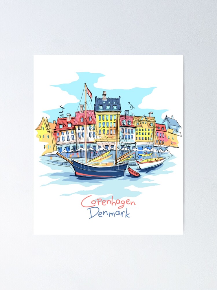 "Copenhagen - Denmark" Poster for Sale by ClassyGeek1 | Redbubble